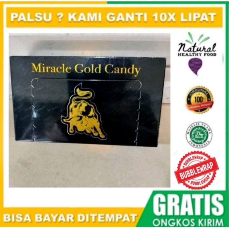 Jual Miracle Candy Gold Original Isi 30 Pcs | Shopee Indonesia