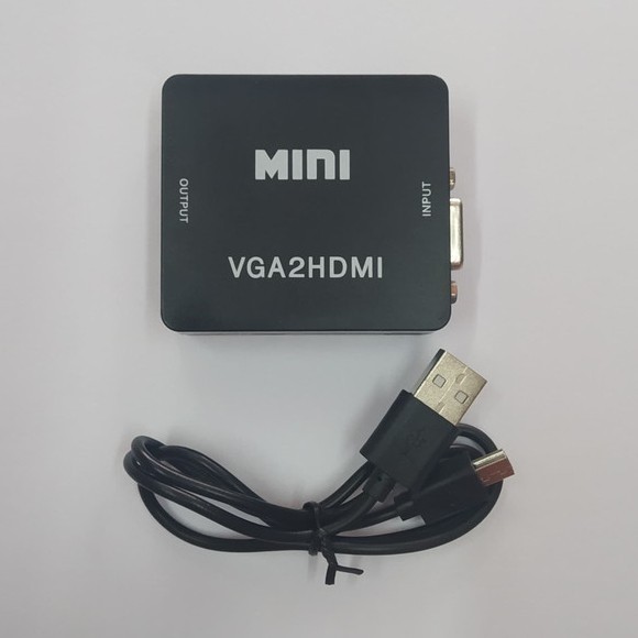 Jual Converter VGA to HDMI with Audio Kabel Konektor Konverter VGA ke ...