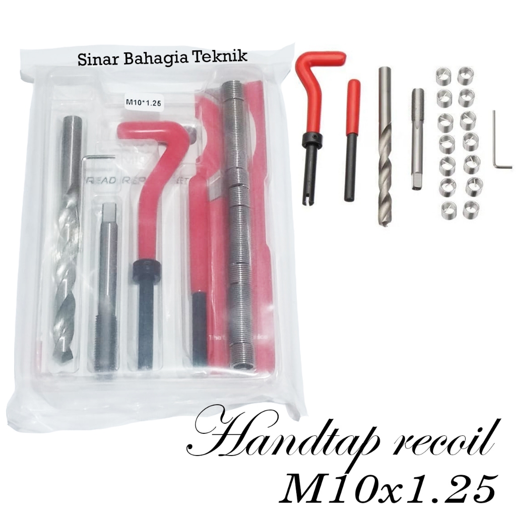 Jual TAP RECOIL SET M10X1.25 / HANDTAP COIL M10 X 1.25 / THREAD REPAIR ...