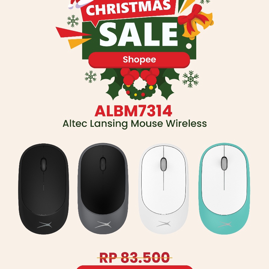 Jual Terbaik Mouse Wireless Altec Lansing ALBM7314 Silent Design ...