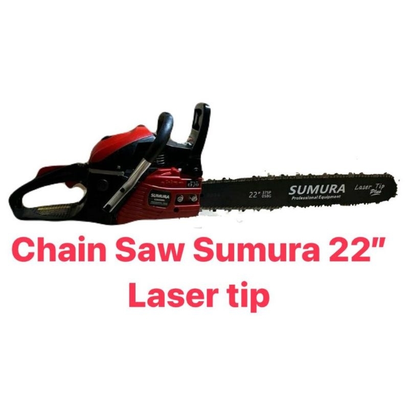 Jual sumura chainsaw 22 inch laser tip senso chain saw | Shopee Indonesia