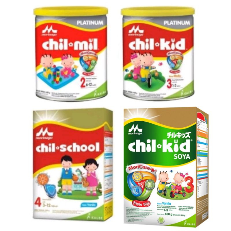 Jual Morinaga Chil Mil 2 Chil Kid Soya Chil School Platinum kemasan ...