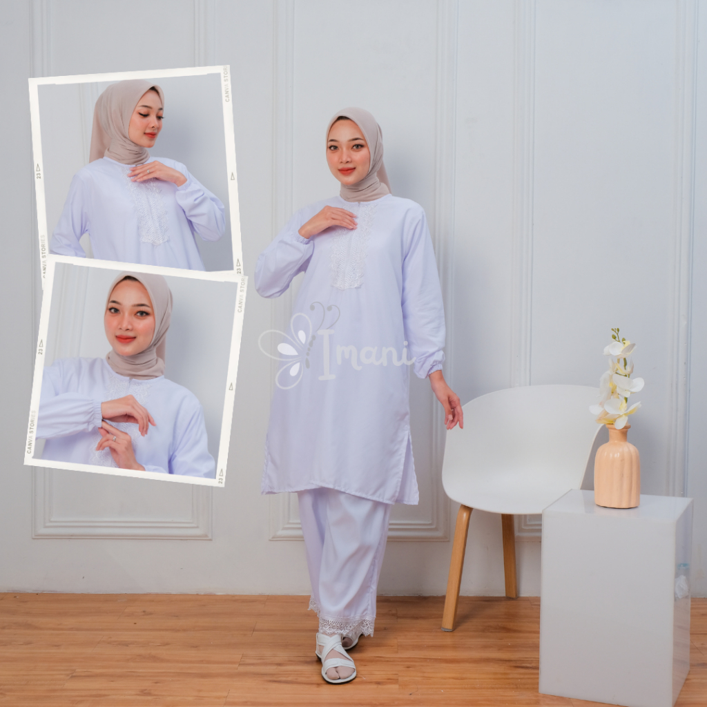 Jual Setelan Tunik // one setcel muslimah setelan tunik celana stelan ...