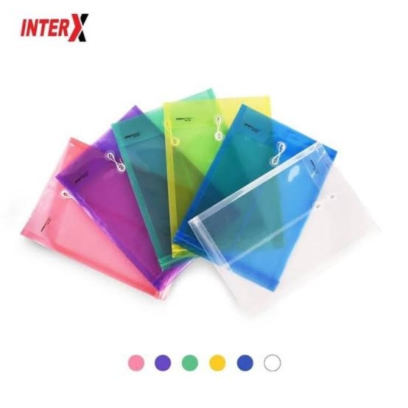 Jual Map Plastik Tali InterX Folio / F4 (1 Pak) | Shopee Indonesia