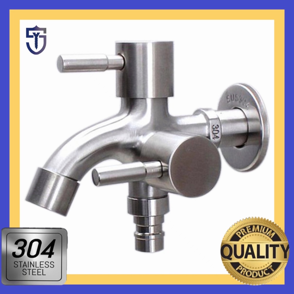 Jual Terkini SUS34 Kran Combo Keran Shower Kran Mesin Cuci Kamar Mandi ...