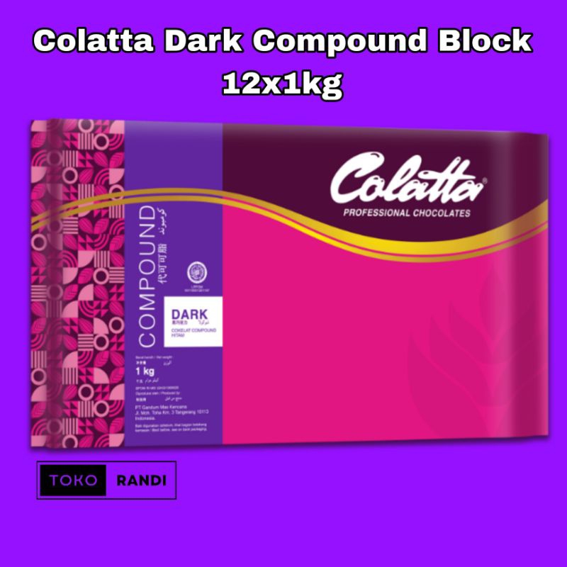Jual Colatta Dark Coklat Compound 1kg | Shopee Indonesia