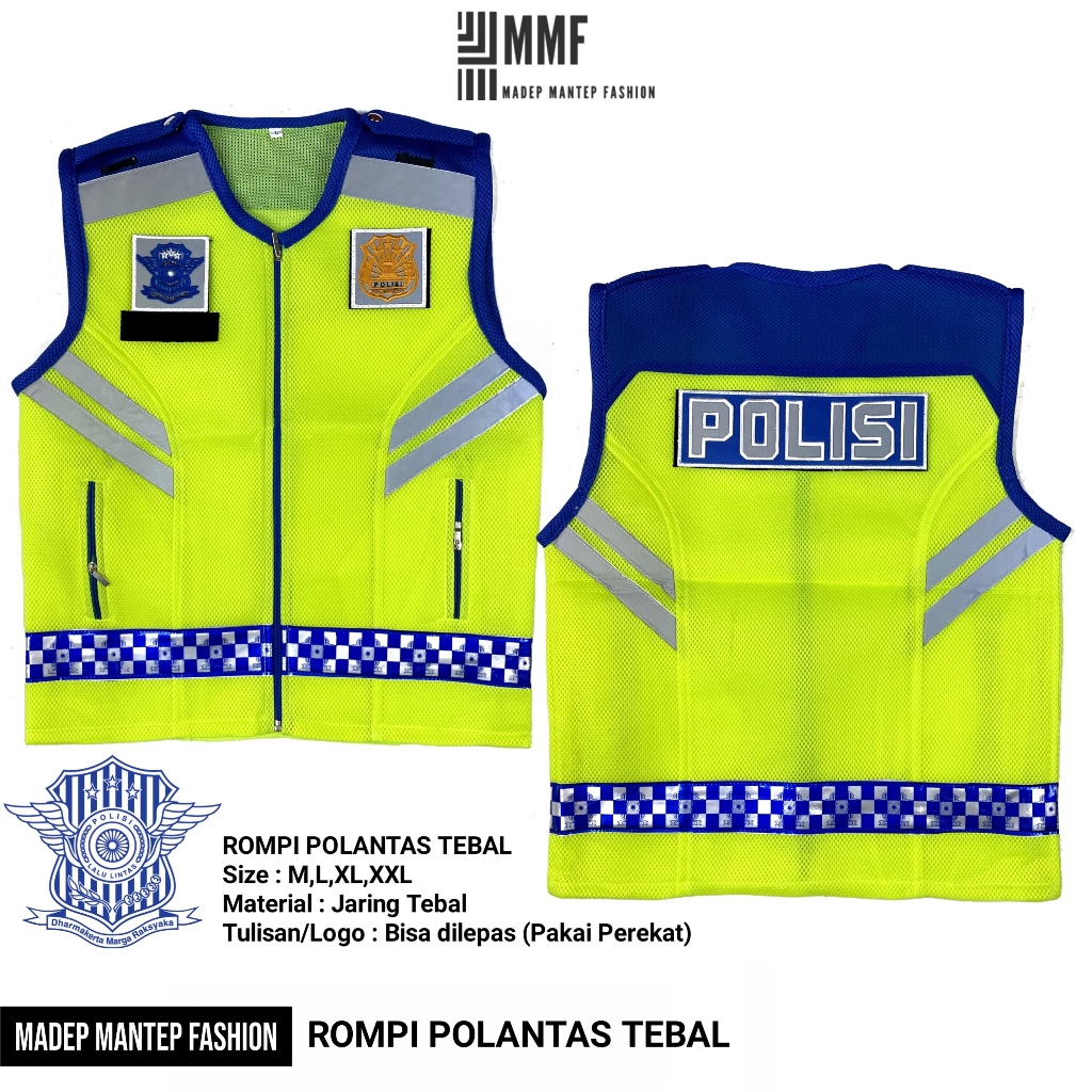 Jual Rompi LANTAS Terbaru TEBAL Rompi Polisi Lantas Rompi Polantas ...
