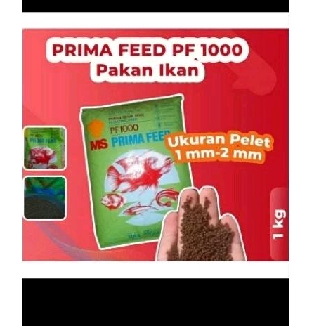 Jual Pakan ikan/Pelet Ikan Prima Feed 1kg (PF1000) | Shopee Indonesia