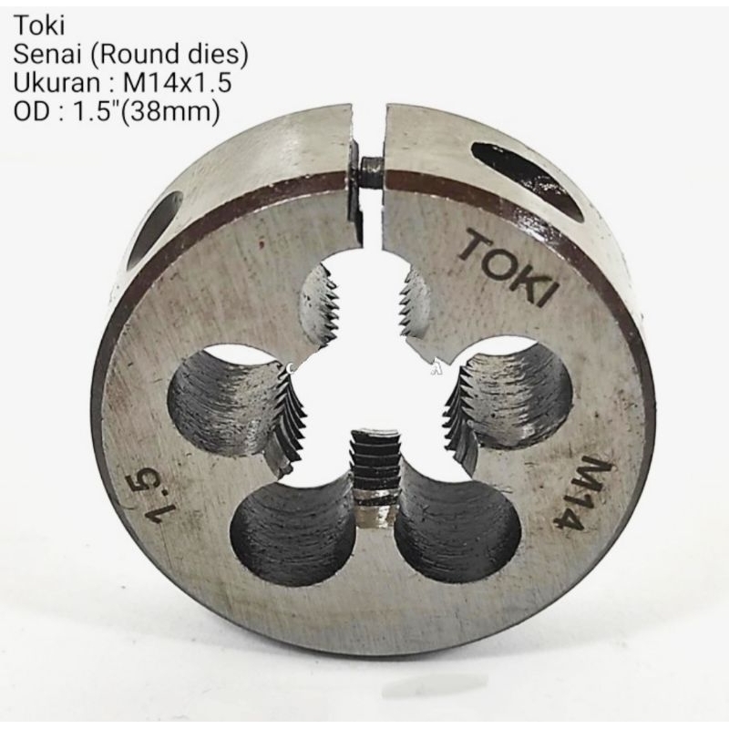 Jual Mata Senai M14 x 1.5 Drat Luar Baut Mata Snei Snai Dies Head M14x1.5 | Shopee Indonesia