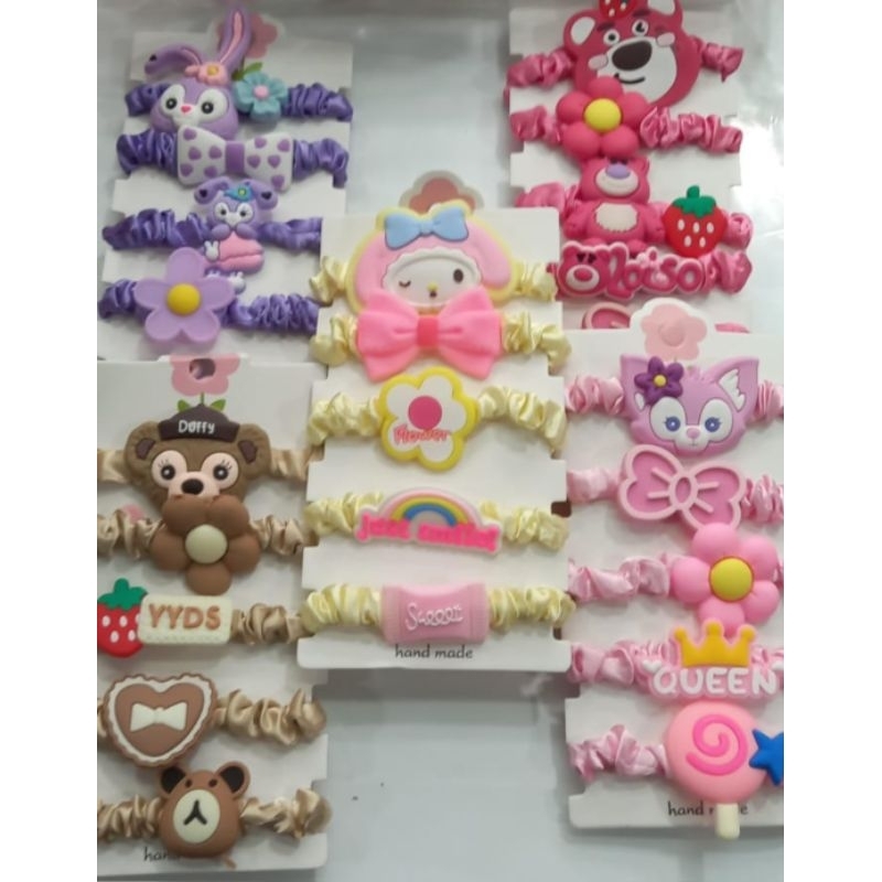 Jual ikat rambut set isi 5 pcs Rp 30.000 / 3 set (15pcs) | Shopee Indonesia