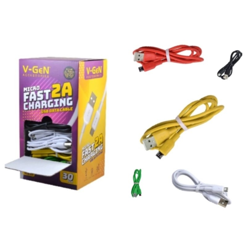 Jual VCB-27 (1 box isi 30pcs, Kabel Micro Bulat, 2A, 1 Meter) | Shopee ...