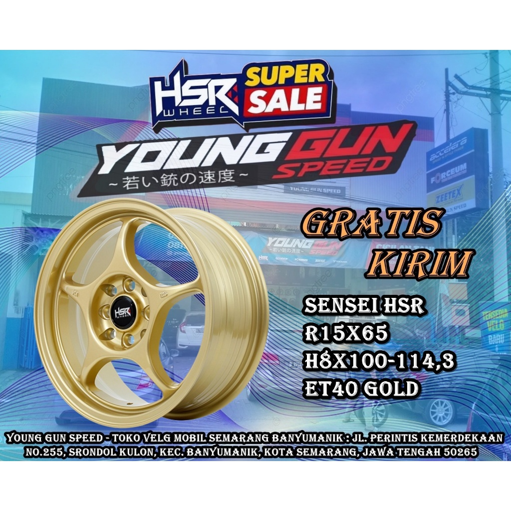 Jual velg rep enkei r15 hsr sensei velg mobil r15 tuk galant agya ...