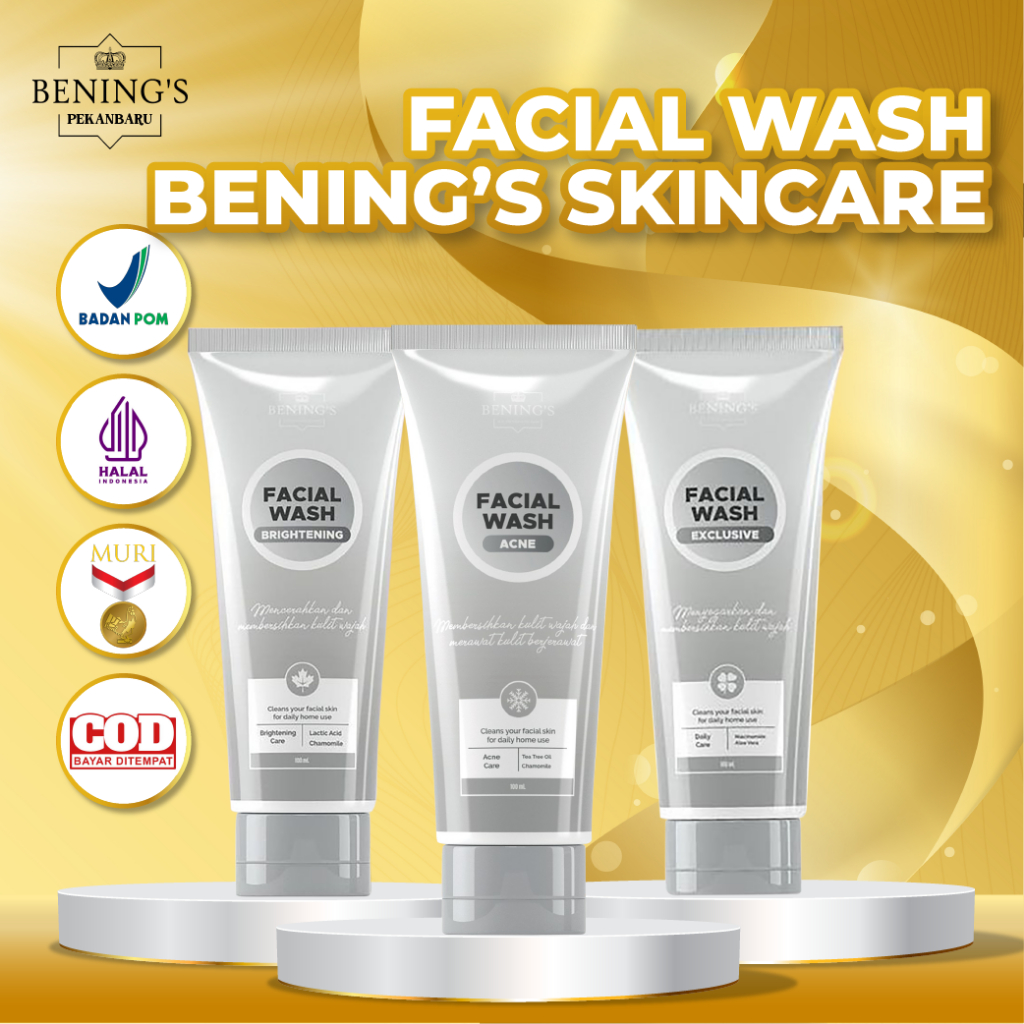 Jual Facial Wash Varian Benings | Brightening , Acne , Exclusive ...