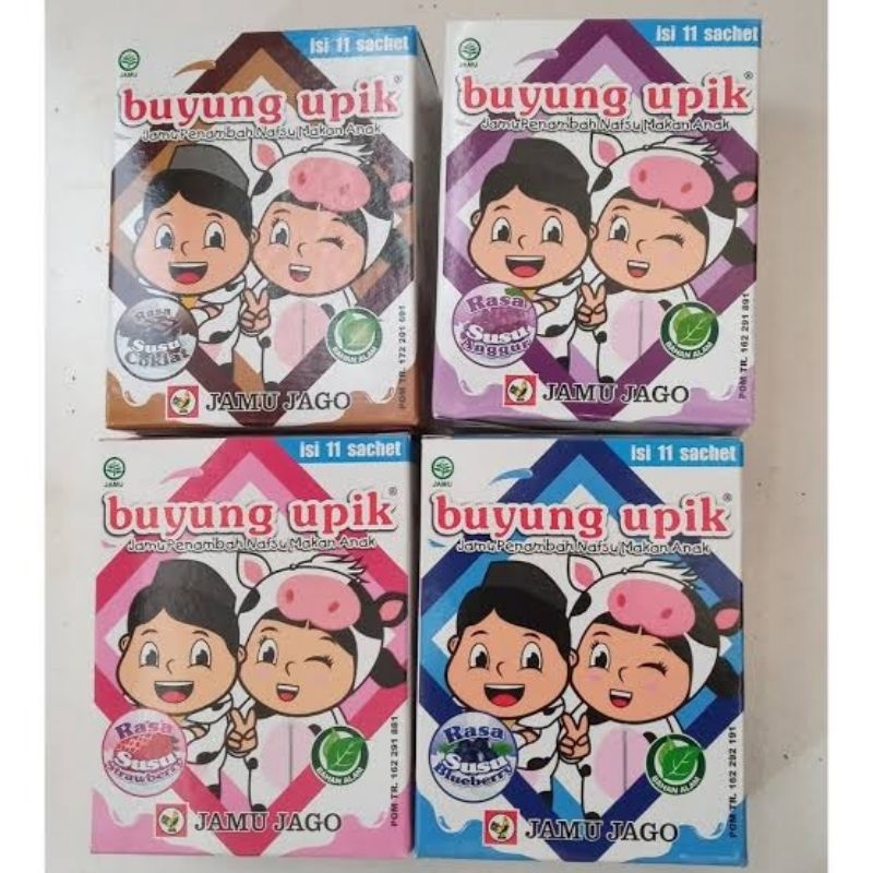 Jual JAMU BUYUNG UPIK SUSU PENAMBAH NAFSU MAKAN ANAK 1BOX ISI 11 SACHET ...