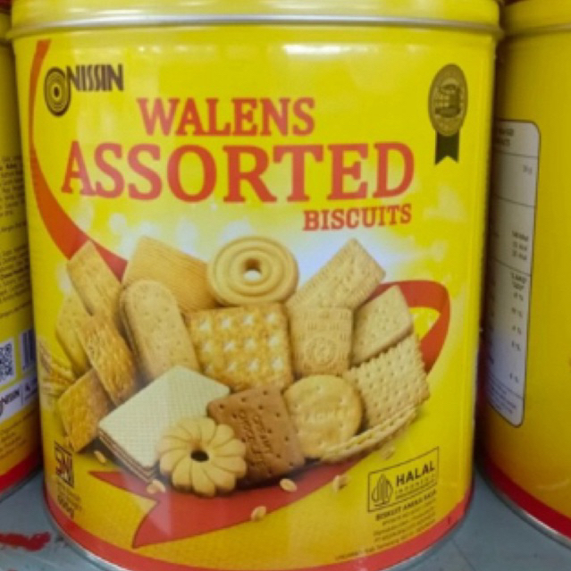 Jual nissin walens assorted 600g biskuit kaleng | Shopee Indonesia