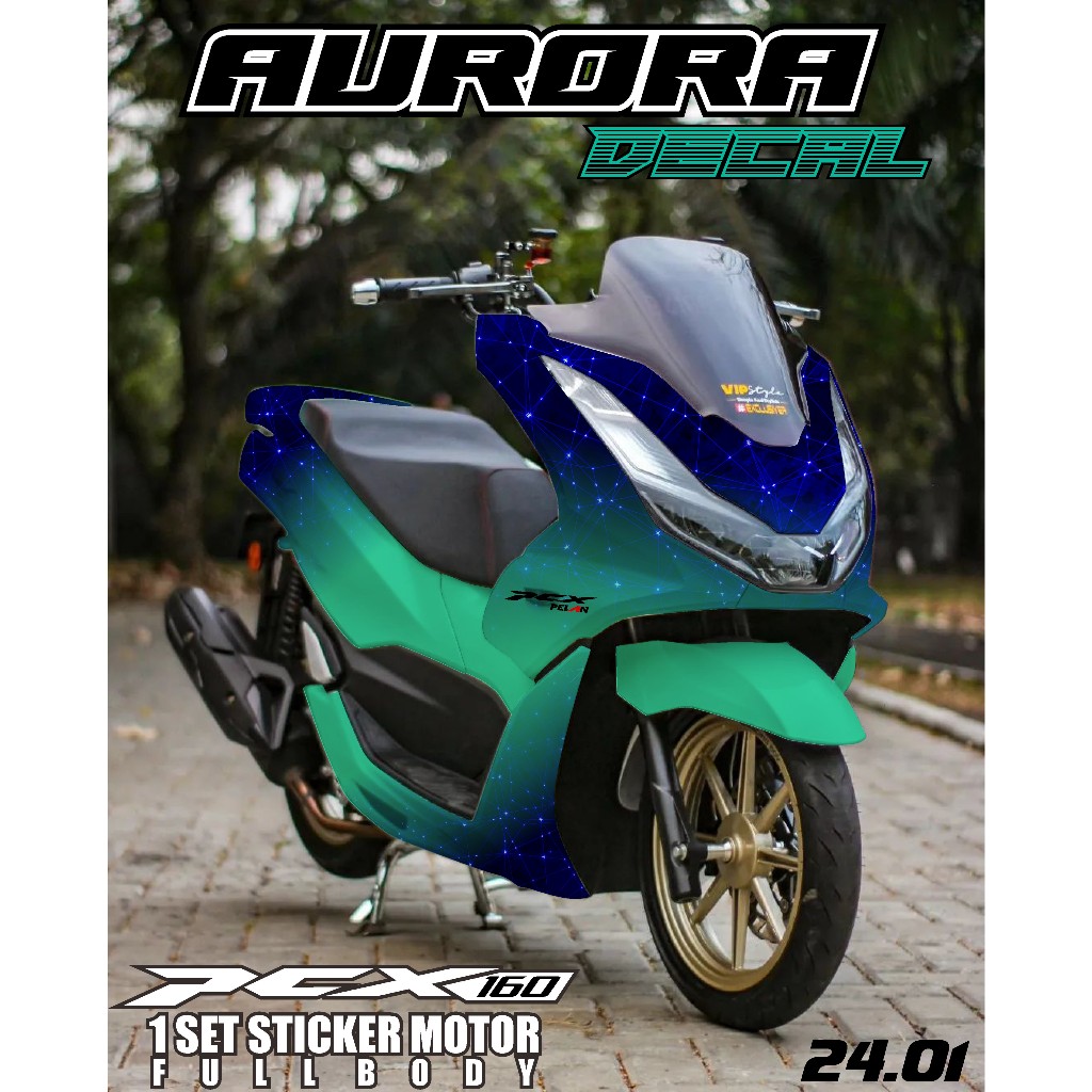 Jual COD DECAL STICKER PCX 160 FULL BODY PCX TERBARU WARNA PUTIH MERAH ...