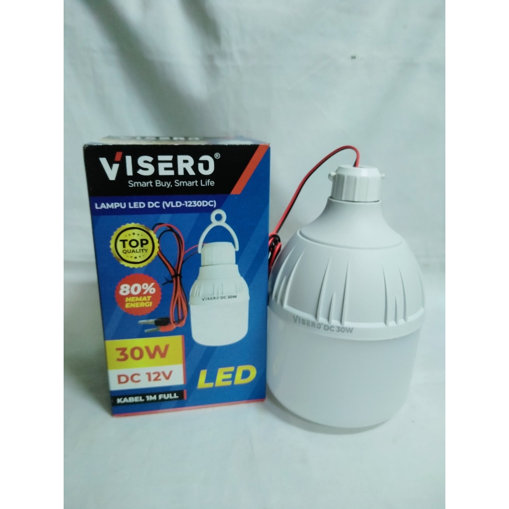 Jual LAMPU LED DC 12VOLT + JEPIT BUAYA 30 WATT VISERO | Shopee Indonesia