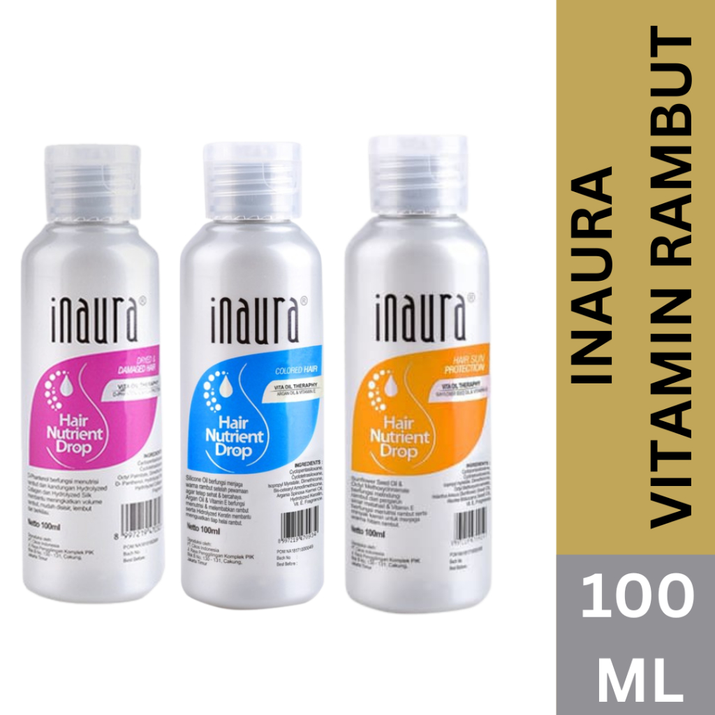 Jual INAURA Hair Vitamin Nutrient Drop 100ml - Kemasan Botol 100ml ...