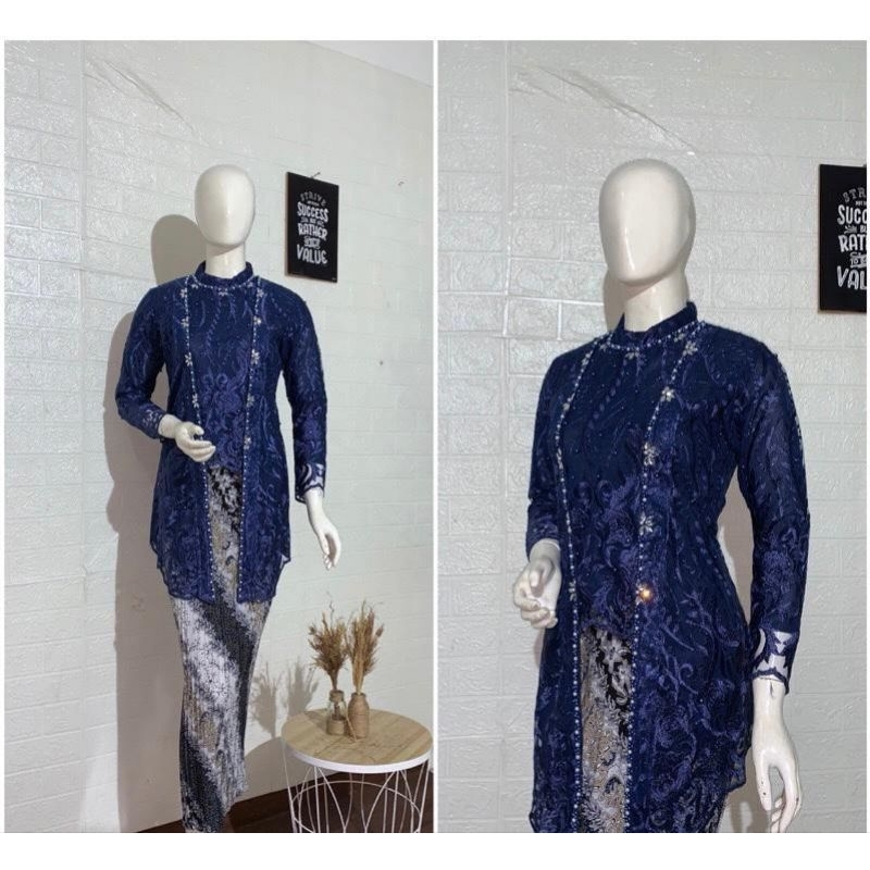 Jual (BISA COD) Set kebaya kutu baru kerah sanghai by cantiqa kebaya/ kebaya kutu baru payet ...
