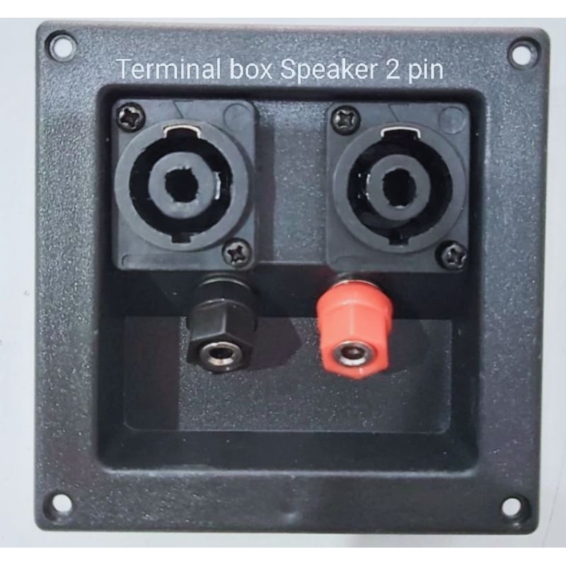 Jual TERMINAL OUT BOX SPEAKER SPIKON 2 PIN | Shopee Indonesia