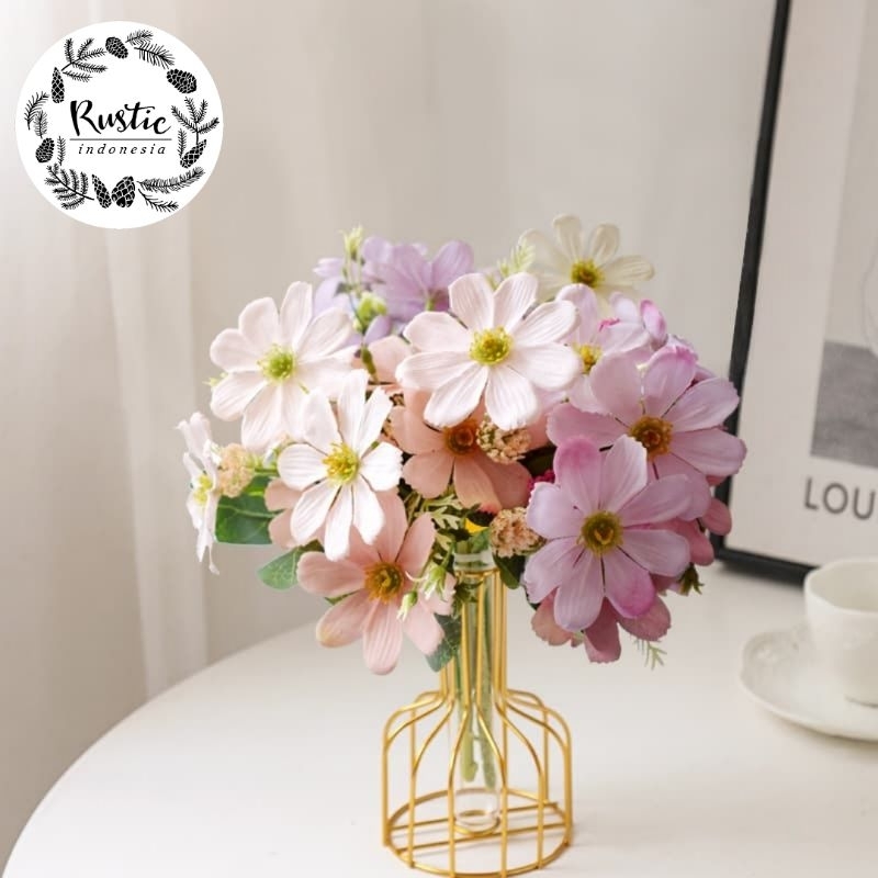 Jual 10 kuntum bunga per tangkai Bunga Dekorasi Artifisial Flower DAISY ...