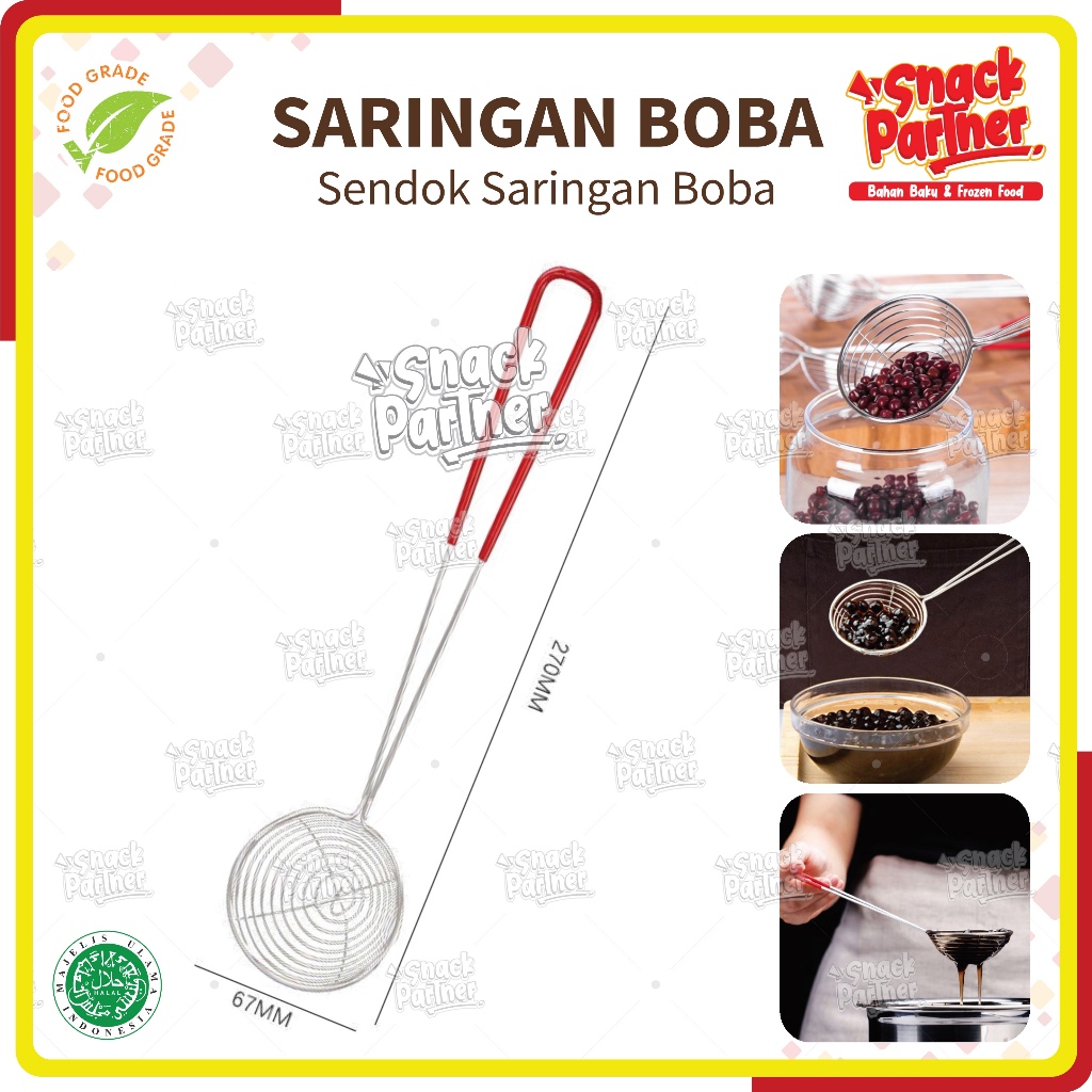 Jual SENDOK SARINGAN BOBA - Takar Saringan Topping Poping Tapioka ...