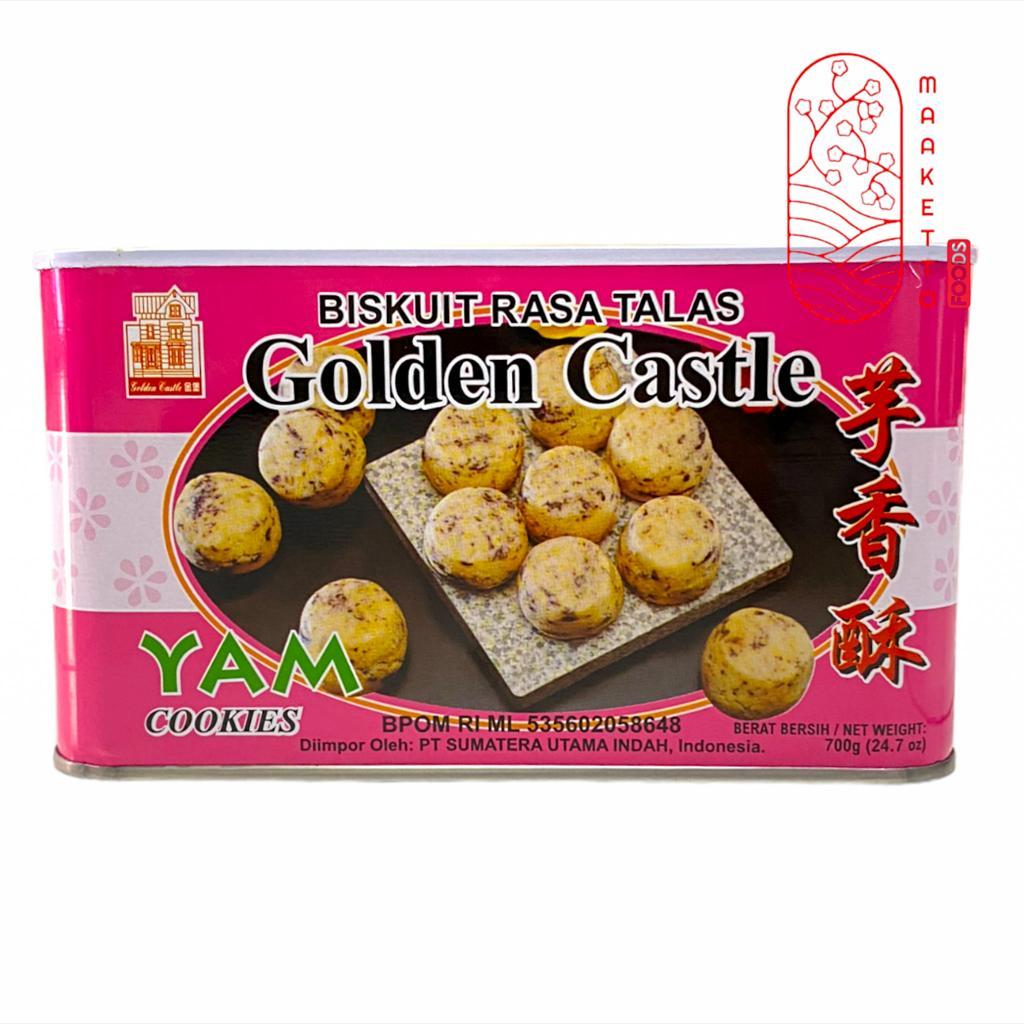 Jual Golden Castle Yam Cookies / Biskuit Talas Kaleng Golden Castle ...