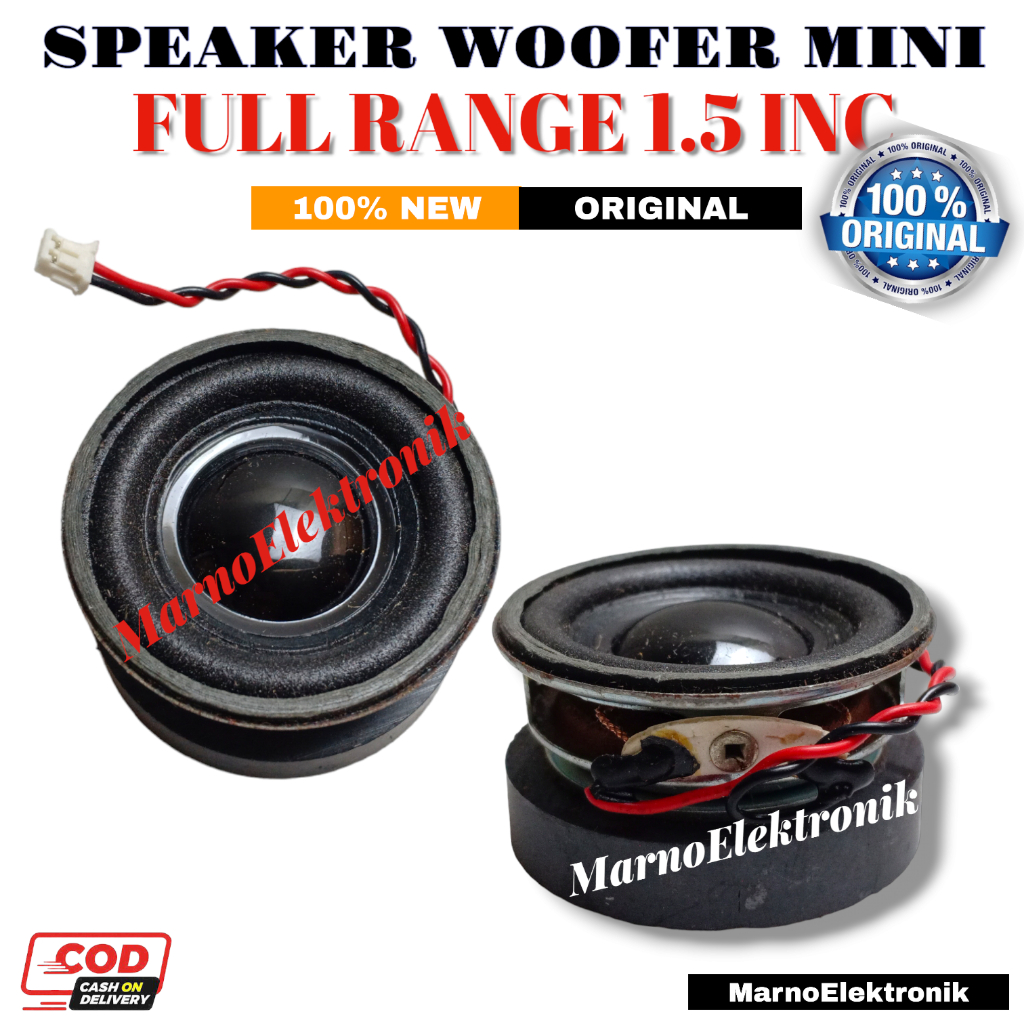 Jual SPEAKER WOOFER MINI FULL RANGE 1,5 INC 4 OHM 3 WATT 1.5 INCH ...