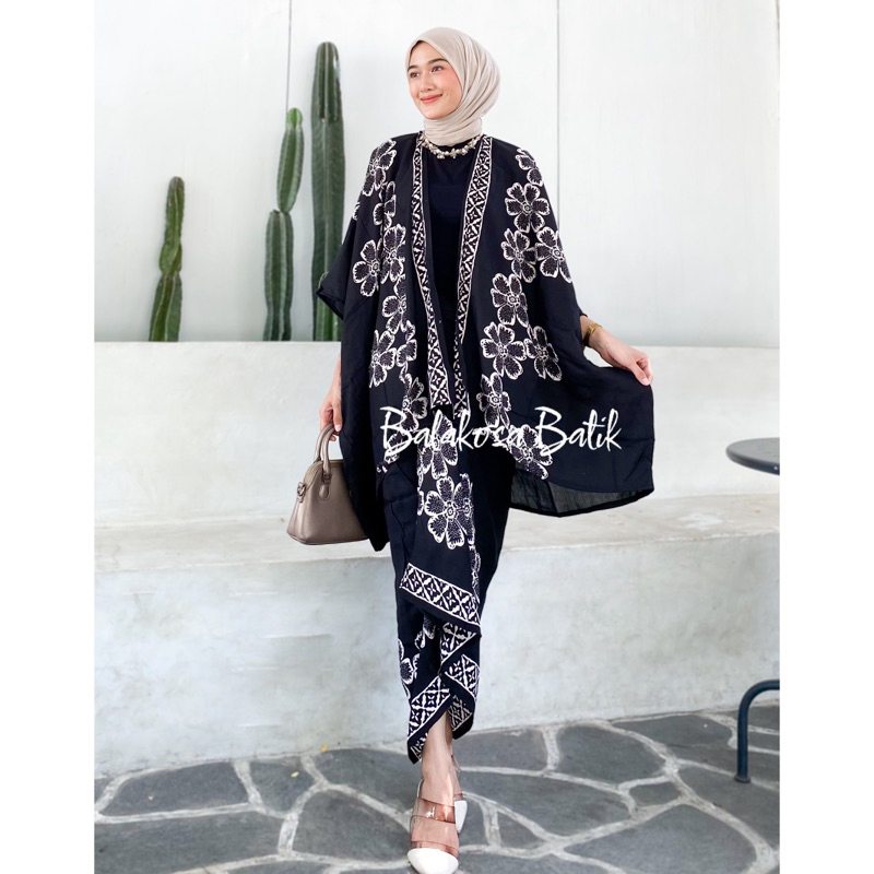 Jual OUTFIT KONDANGAN SIMPEL ONE SET BATIK OUTER ROK LILIT KIMONO ...