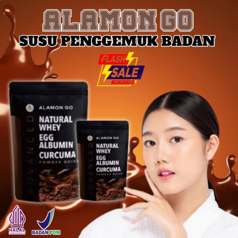 Jual Penambah Berat Badan | Alamon GO | Natural Whey + Albumin ...