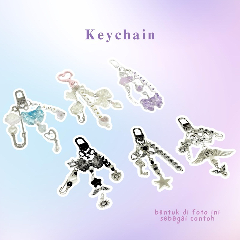 Jual keychain aesthetic cute y2k beads | Shopee Indonesia