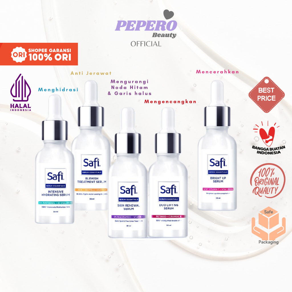 Jual SAFI Serum Essentials Series 30ml - Skin Renewal | Blemish ...