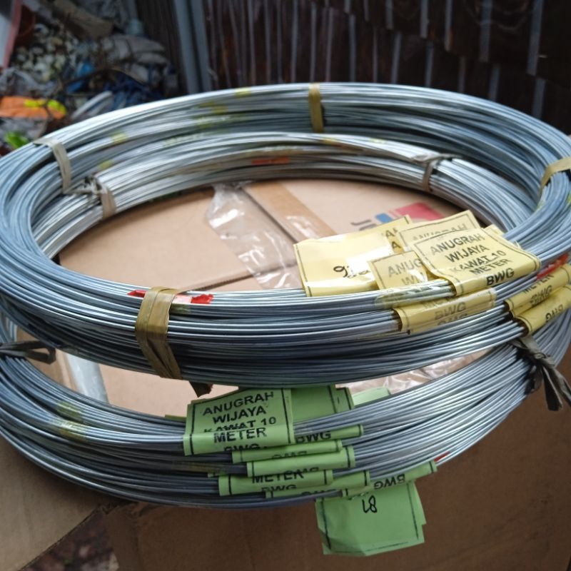 Jual Kawat tali Bwg,6, 8,10,11,12,14,16,18,20,22, sepuluh Meteran ...