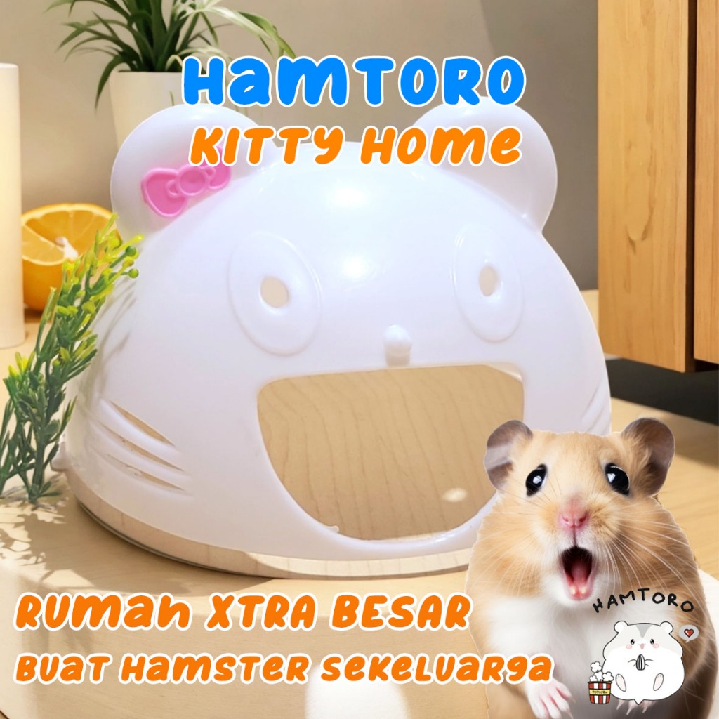 Jual Hamtoro Kitty Home PREMIUM Rumah Hamster, Sugar Glider BESAR ...