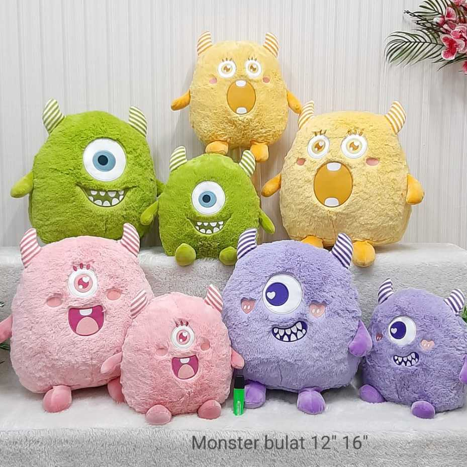 Jual Boneka Monster Bulat 40cm kado anak hadiah kekasih ultah | Shopee ...