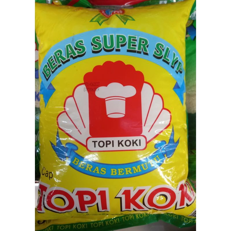 Jual Beras Premium TOPI KOKI SUPER SLYP 5kg | Shopee Indonesia