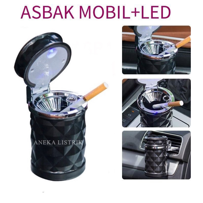 Jual ASBAK MOBIL TEMPAT ABU ROKOK ASBAK LED SERBAGUNA ASBAK ROKOK ...