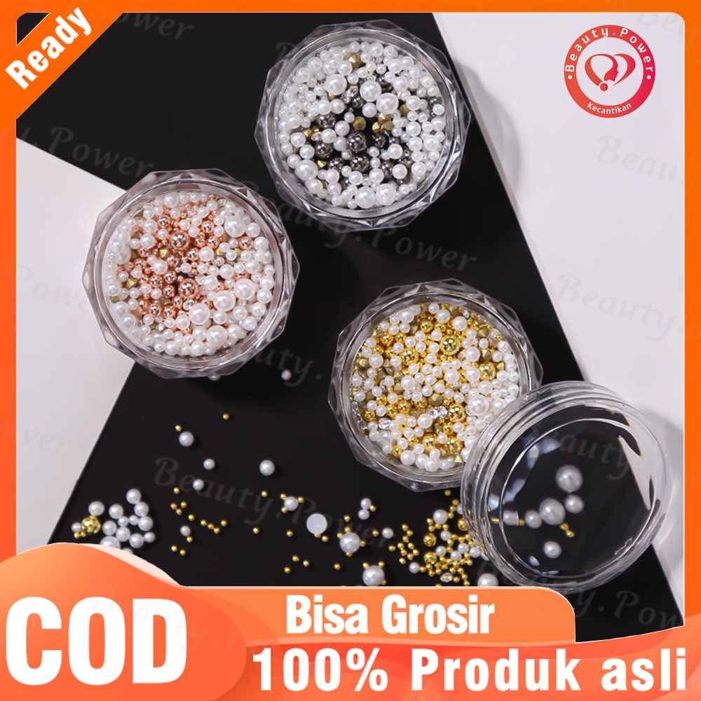Jual Hiasan Nail Arts/Pearl/Mutiara Bulat Imitasi/Dekorasi Nail Arts ...