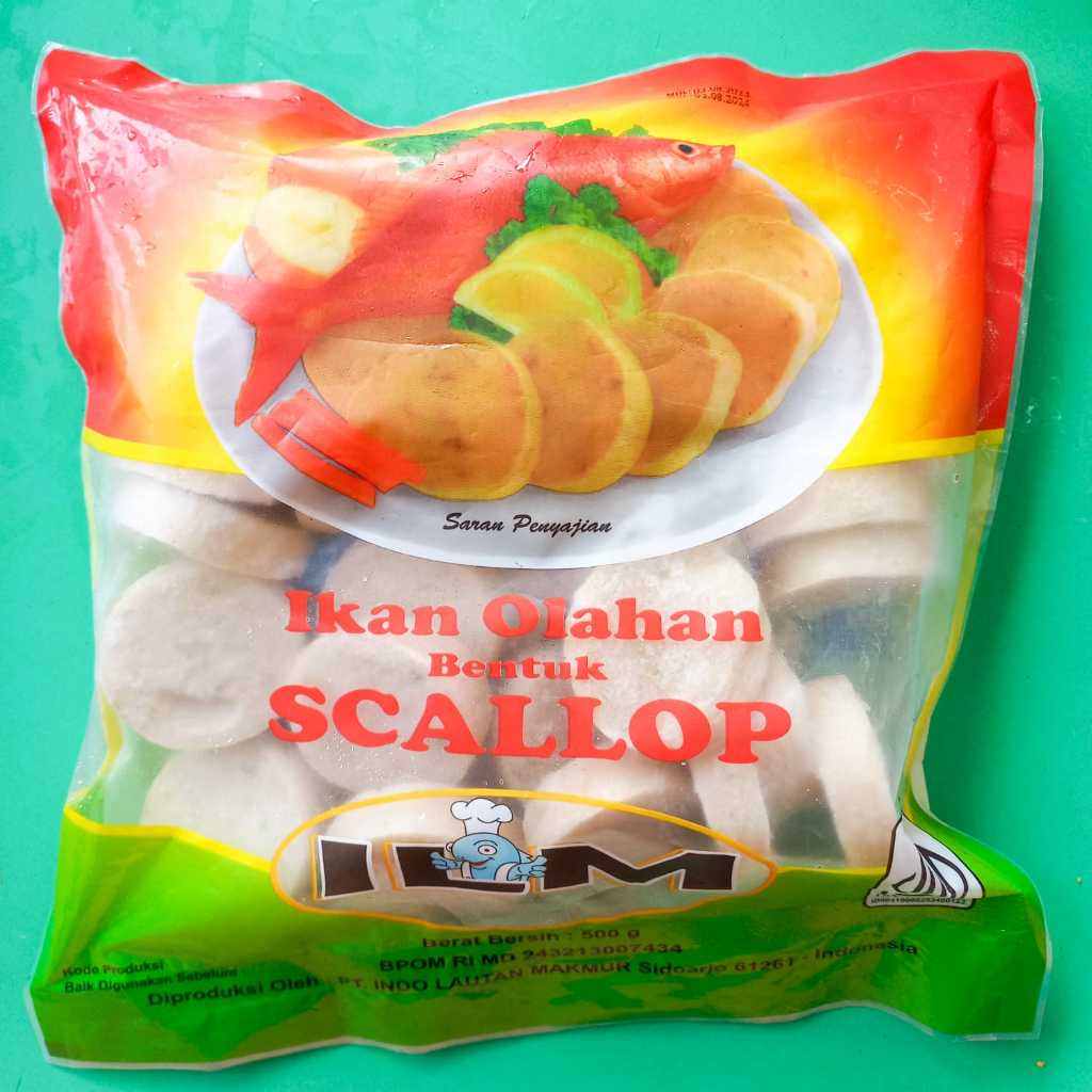 Jual ILM Ikan Olahan Bentuk Scallop 500Gr/ ILM/ Ilm Scallop | Shopee ...