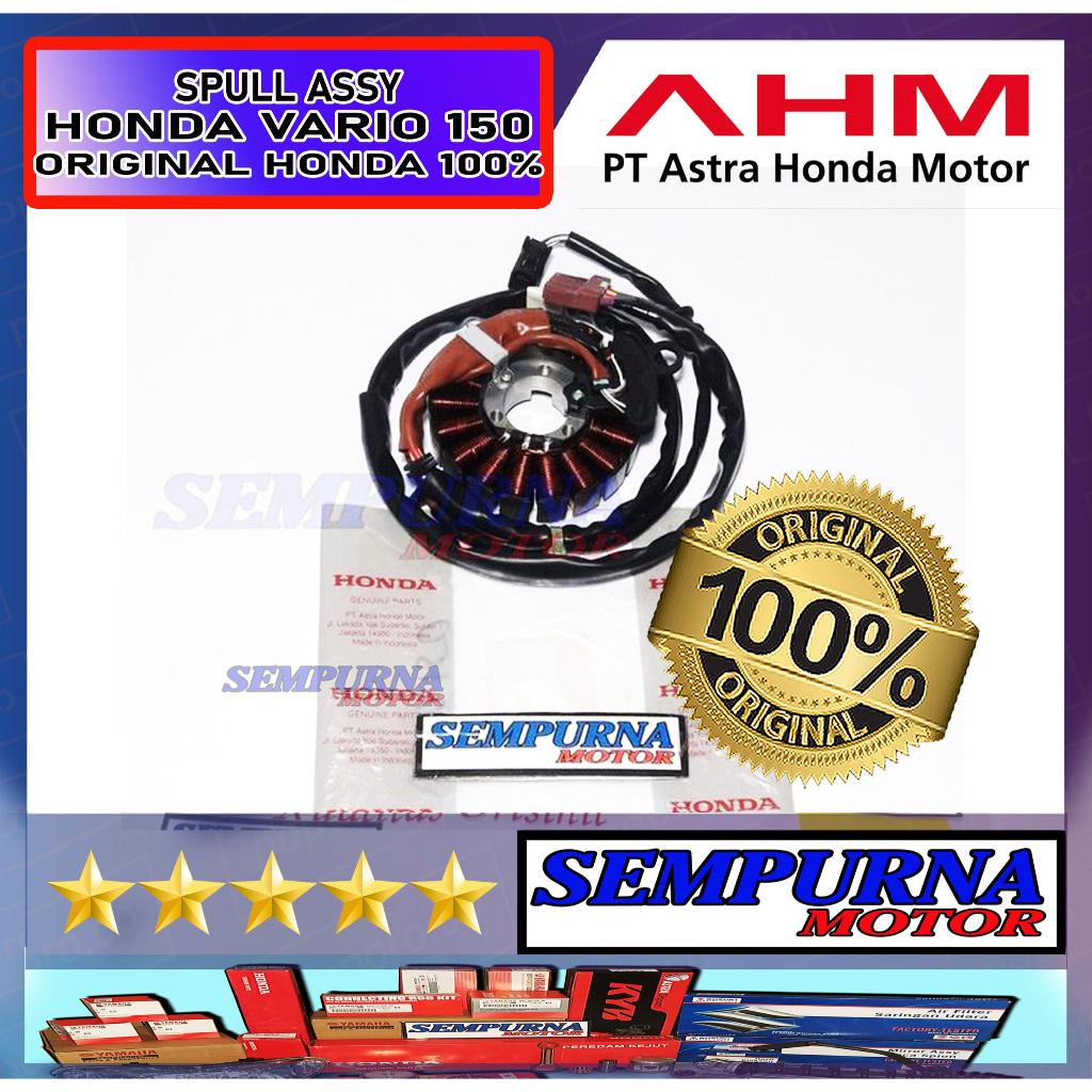 Jual 31220-K59-A11 Stator Comp Spull Assy Spool Komplit Vario Esp 150 125 100% Original Honda ...