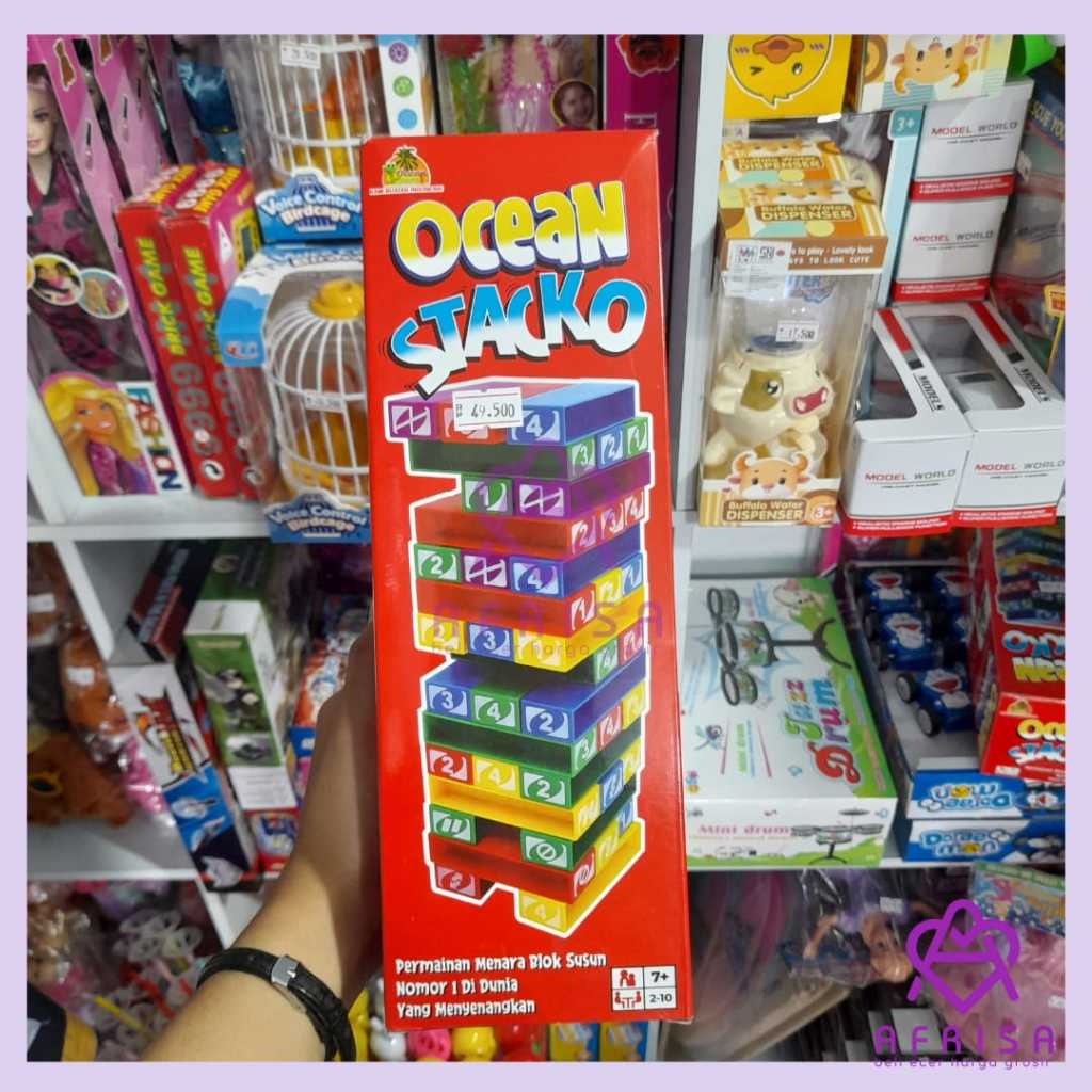 Jual Ocean Stacko Mainan Balok Susun Tower Board Games Edukatif ...