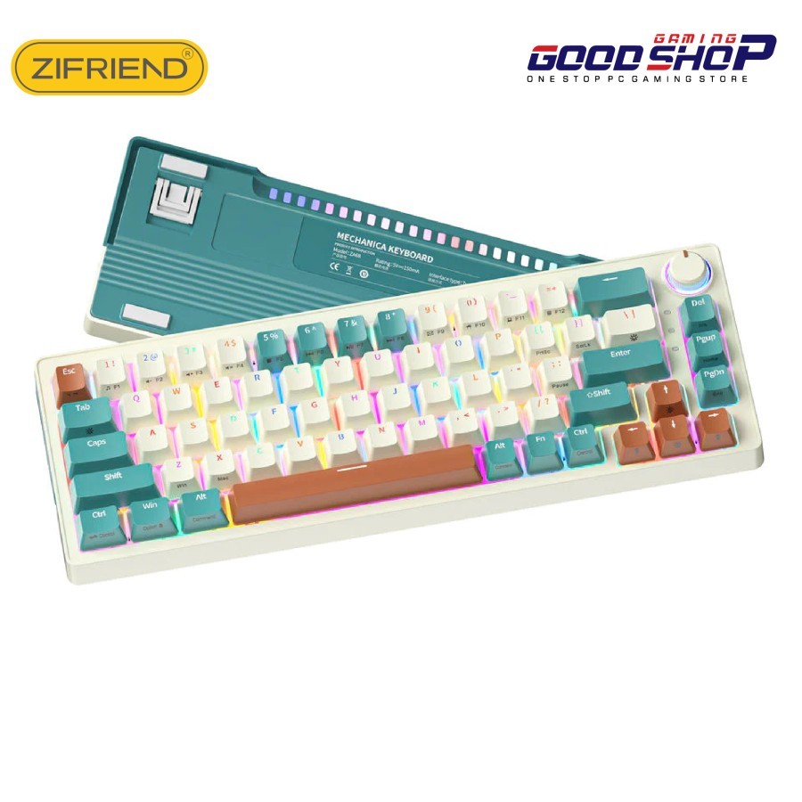 Jual Zifriend ZA-68 / ZA68 Pro RGB Mechanical Keyboard | Shopee Indonesia