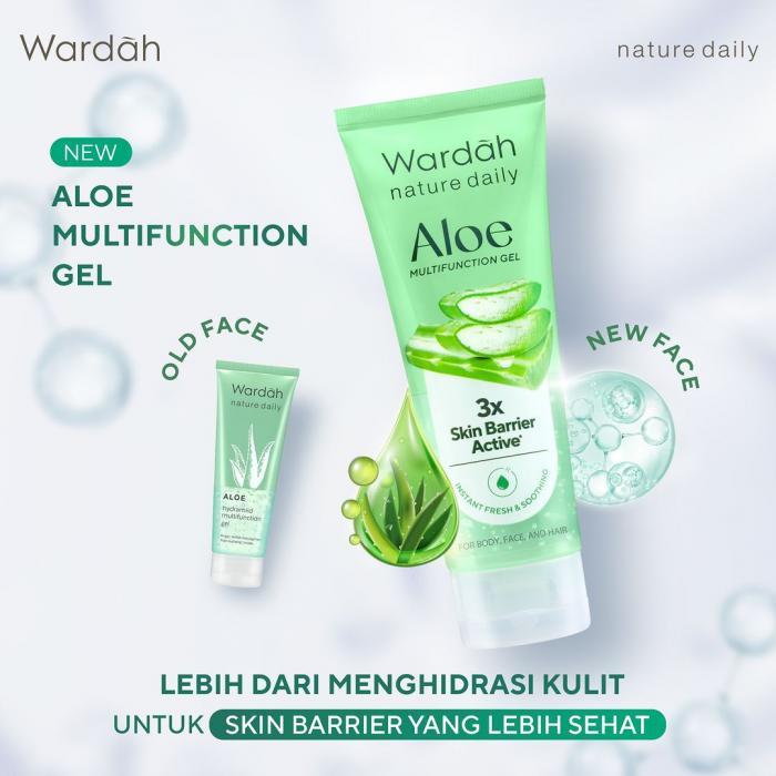 Jual Wardah Nature Daily Aloe Hydramild Multifunction Gel 100 ml ...