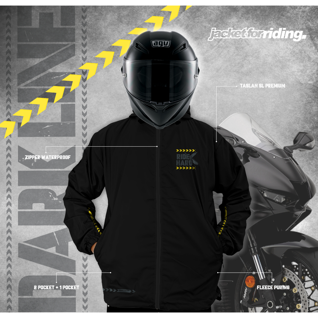 Jual JAKET MOTOR RIDE HARD JACKET RACING ENTHUSIAST WATERPROOF JAKET ...