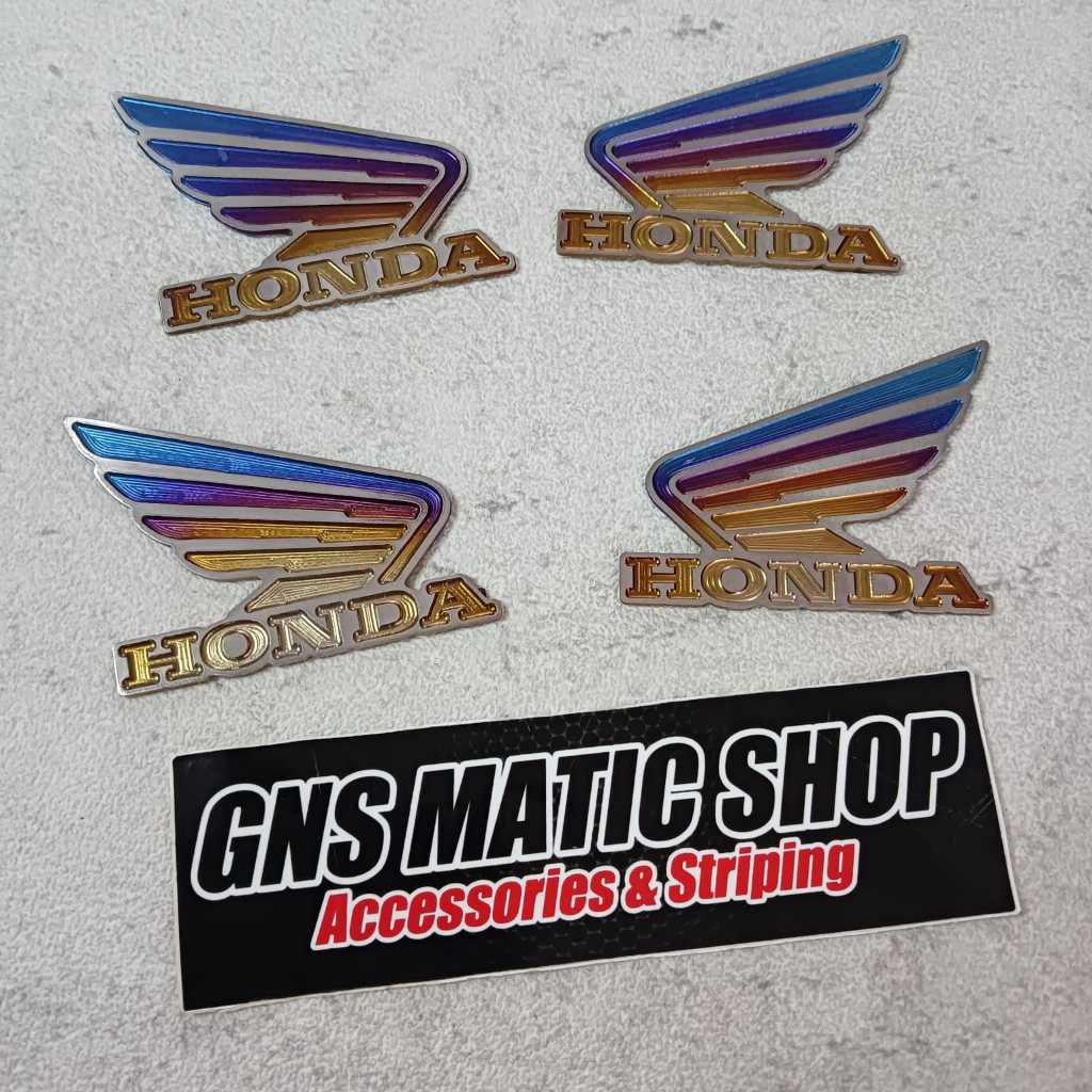 Jual EMBLEM SAYAP TITANIUM WING HONDA TITANIUM VIET ORIGINAL / EMBLEM ...