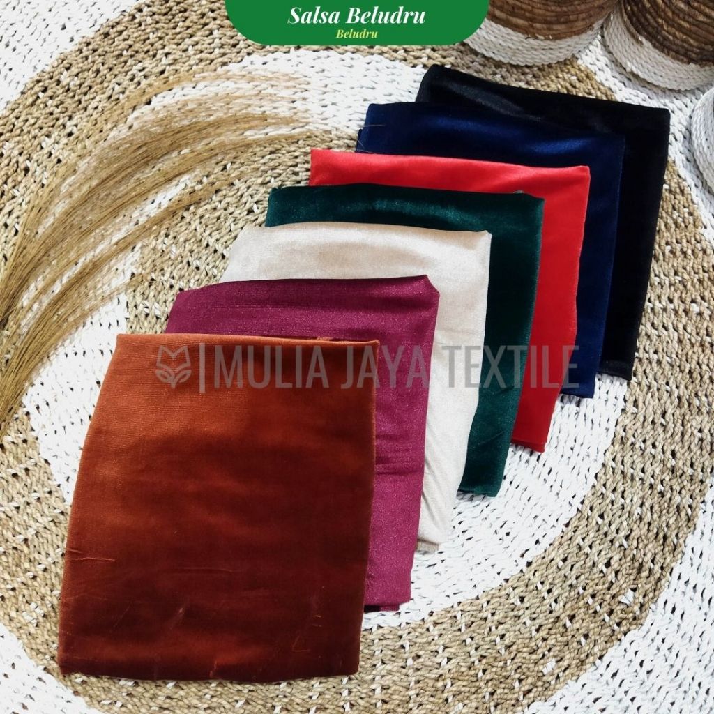 Jual Kain Beludru Premium Polos Salsa BLD | Shopee Indonesia