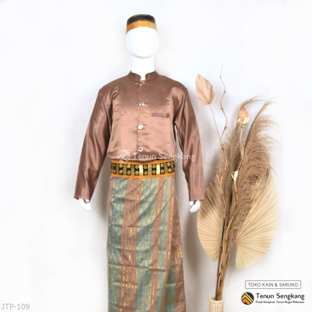 Jual Jas Tutup Adat Bugis Makassar Dewasa Premium - Tenun Sengkang JTP ...