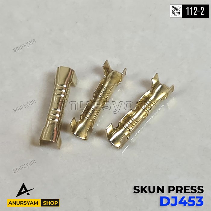 Jual [112-2] 50 pcs Skun Press DJ453 / Skun Sambungan Kabel DJ 453 ...