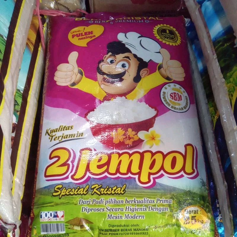 Jual Beras 2 Jempol Kristal 25kg (Premium) | Shopee Indonesia