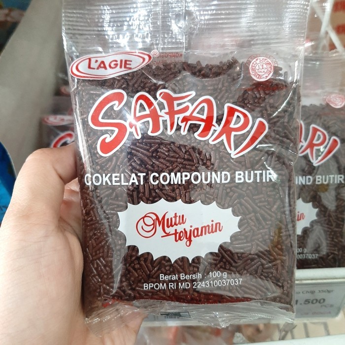 Jual 100gr lagie safari cokelat compound butir / mutu terjamin | Shopee ...
